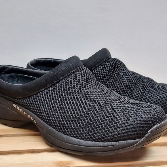 Merrell | Shoes | Merrell Womens Black Encore Breeze Mesh Clog Sneaker ...